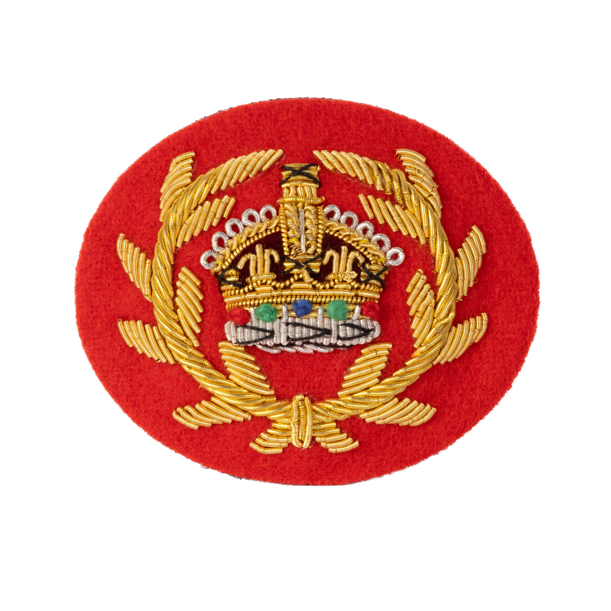 Mess Dress Crown - RQMS - Gold on Scarlet - Tudor Crown – RLC direct